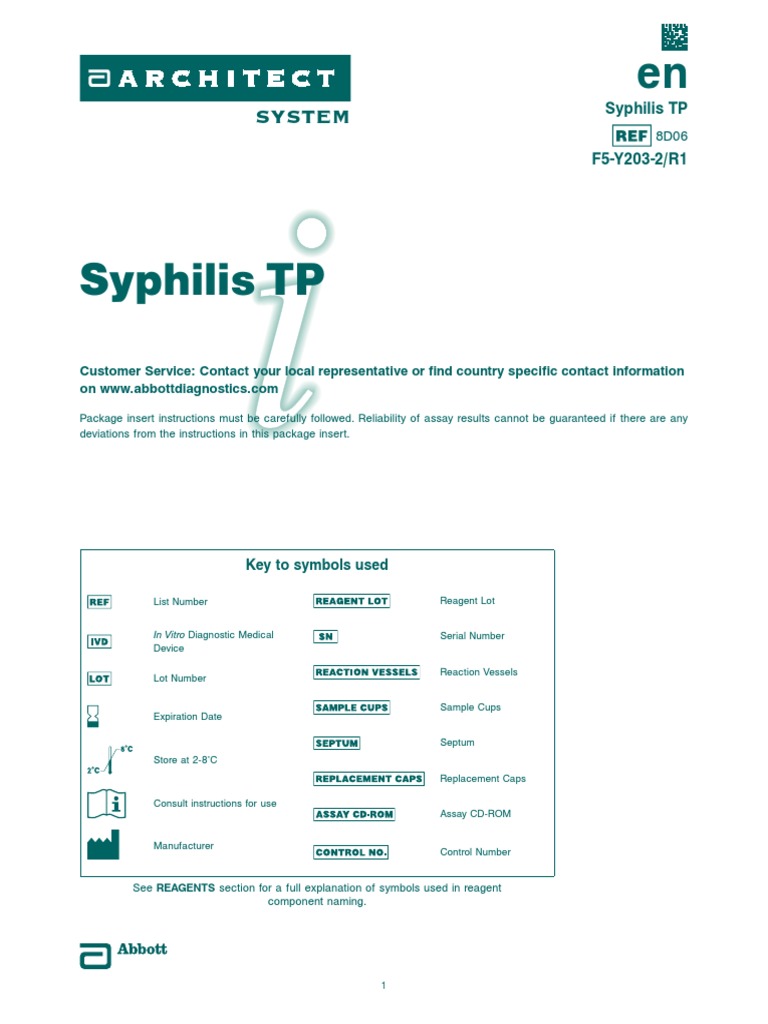 Syphilis TP: System | PDF | Immunoassay | Blood Plasma