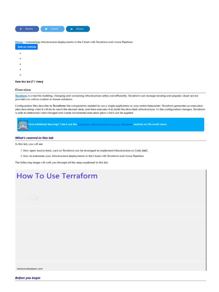 Automating Infrastructure Deployments in The Cloud With Terraform and ... Automating Infrastructure Deployments in The Cloud With Terraform and ...