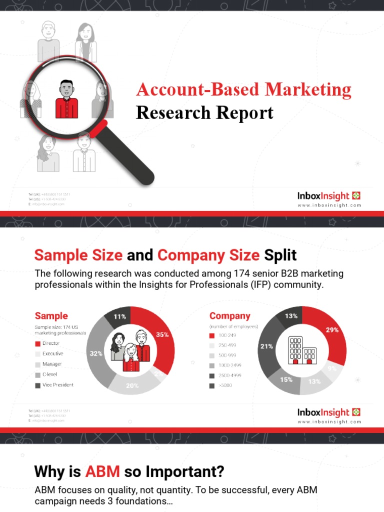 ABM Research Report | PDF | Marketing | Market Segmentation