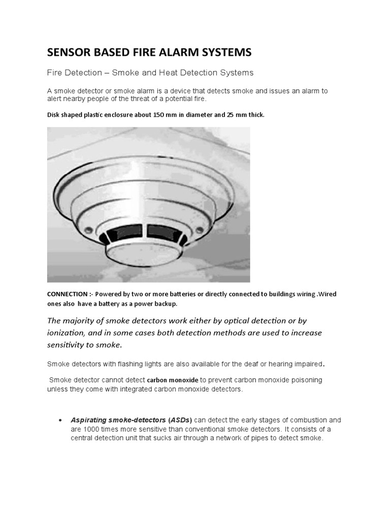 Fire Detection Systems Overview | PDF | Equipment | Measuring Instrument