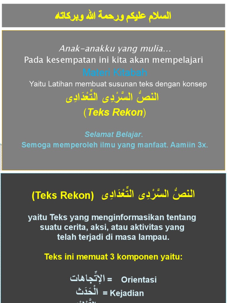 Contoh Teks Rekon dan Strukturnya | PDF