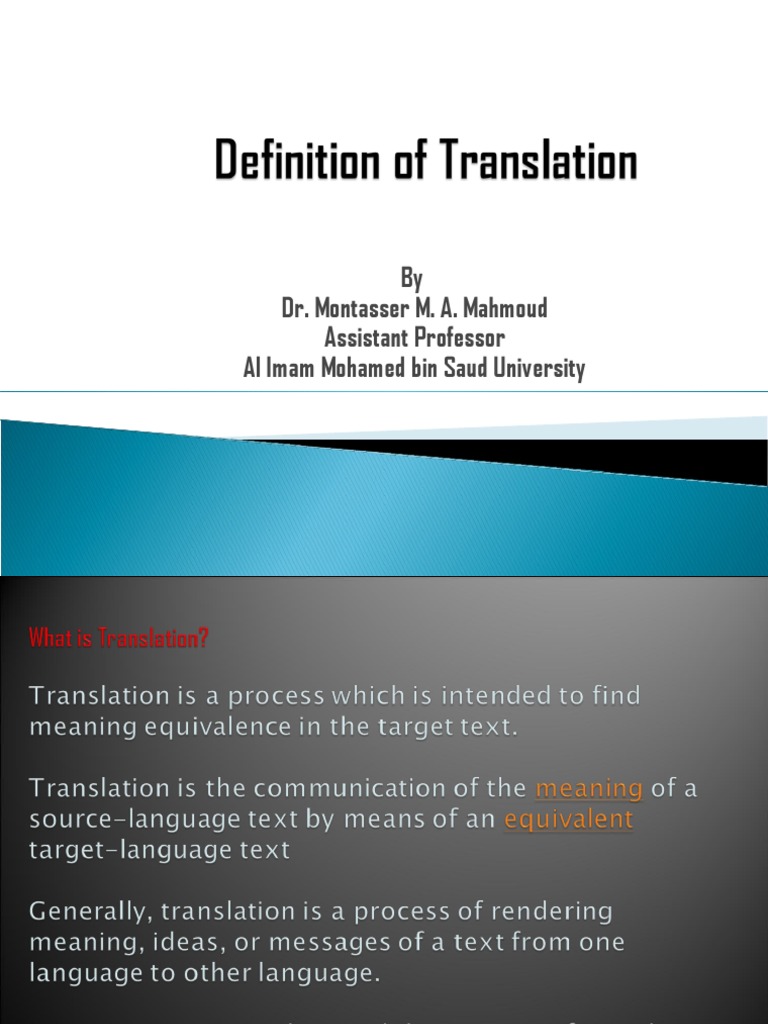 An Introduction To Translation | PDF | Translations | Applied Linguistics