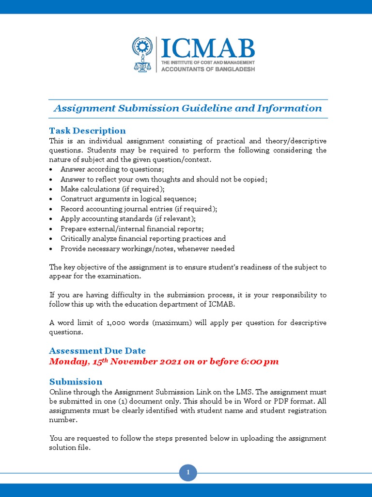 Guidelines for Submitting Assignments and Maintaining Academic Integrity | PDF | Plagiarism ...
