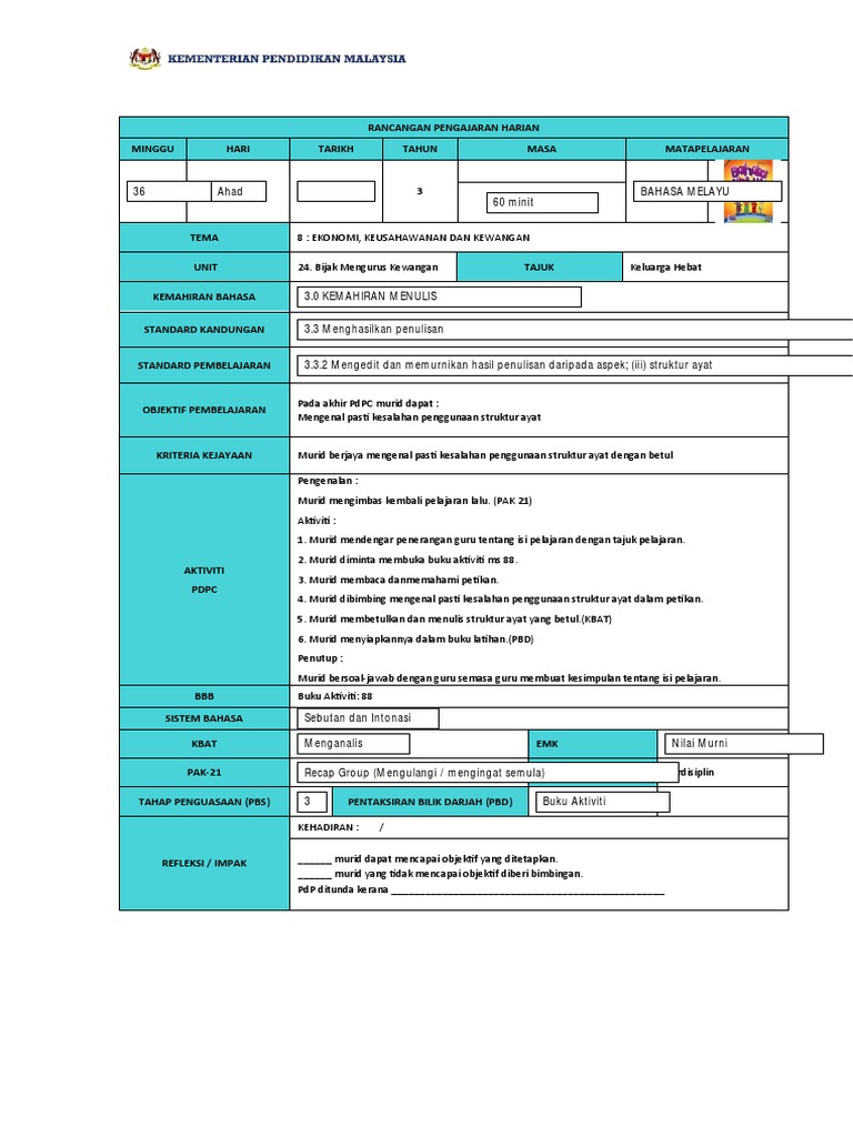 RPH BM THN 3-Unit 24 (m36) | PDF