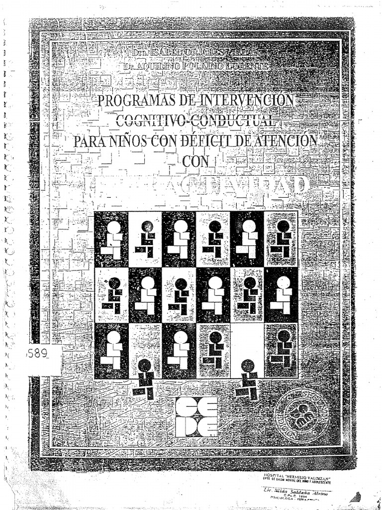 Programa de Intervencion Cognitivo - Conductual para Niños Con Deficit de Atencion | PDF
