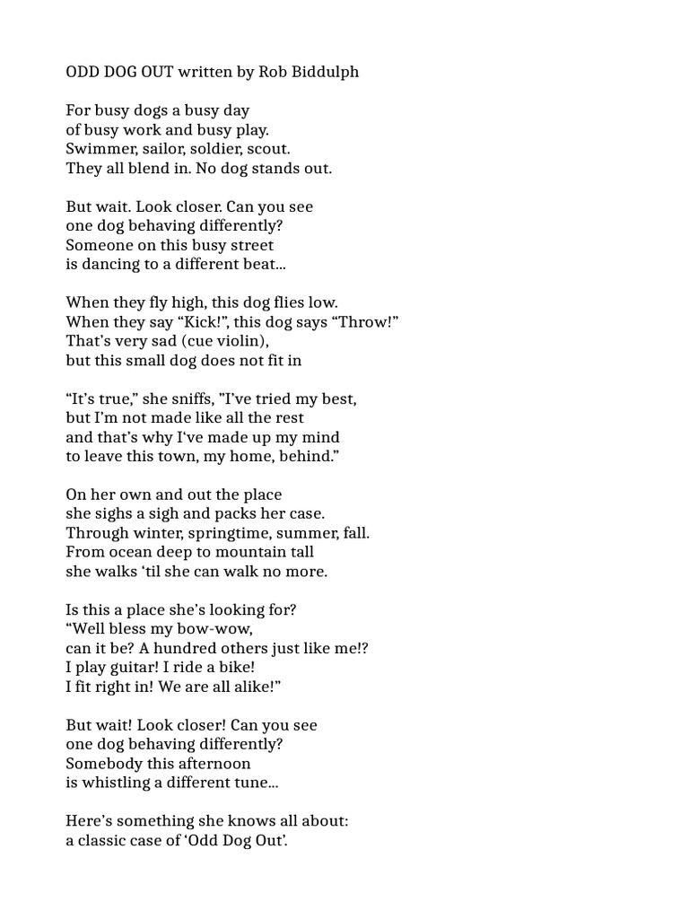 Odd Dog Out | PDF | Art | Mystery, Thriller & Crime Fiction