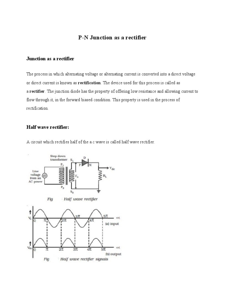 Junction Diode As A Rectifier Rectifiers Selection Guide: Types,