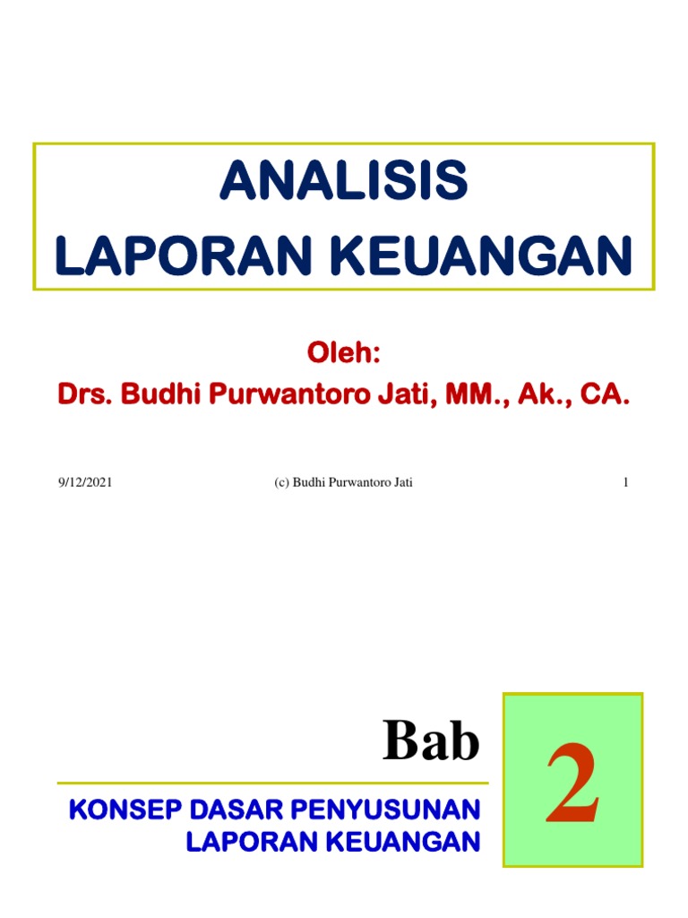 ALK Bab-2-Konsep Dasar Penyusunan Lap Keu-Mhs | PDF