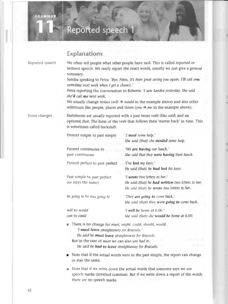 7 Reported Speech | PDF | Linguistics