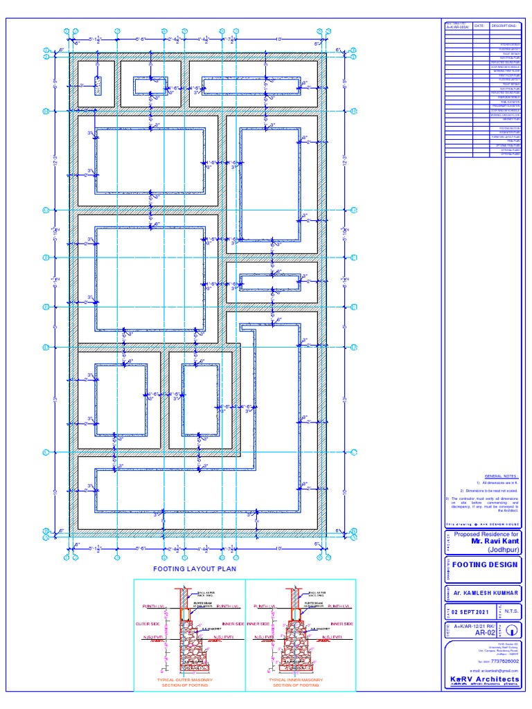 Ravi-01 - FOOTING LAYOUT PLAN & DESIGN-Model | PDF | Cultural Heritage ...