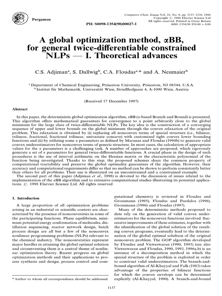 Alkylation 2 | PDF | Mathematical Optimization | Matrix (Mathematics)