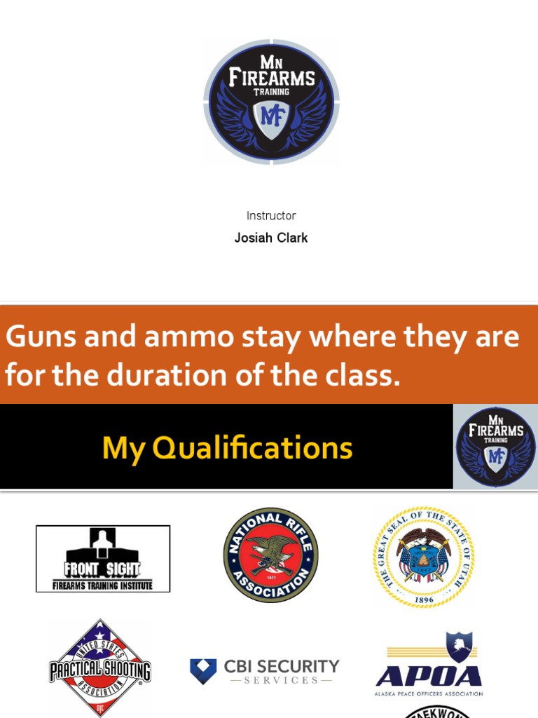 Defensive Firearms Class PowerPoint | Download Free PDF | Revolver ...