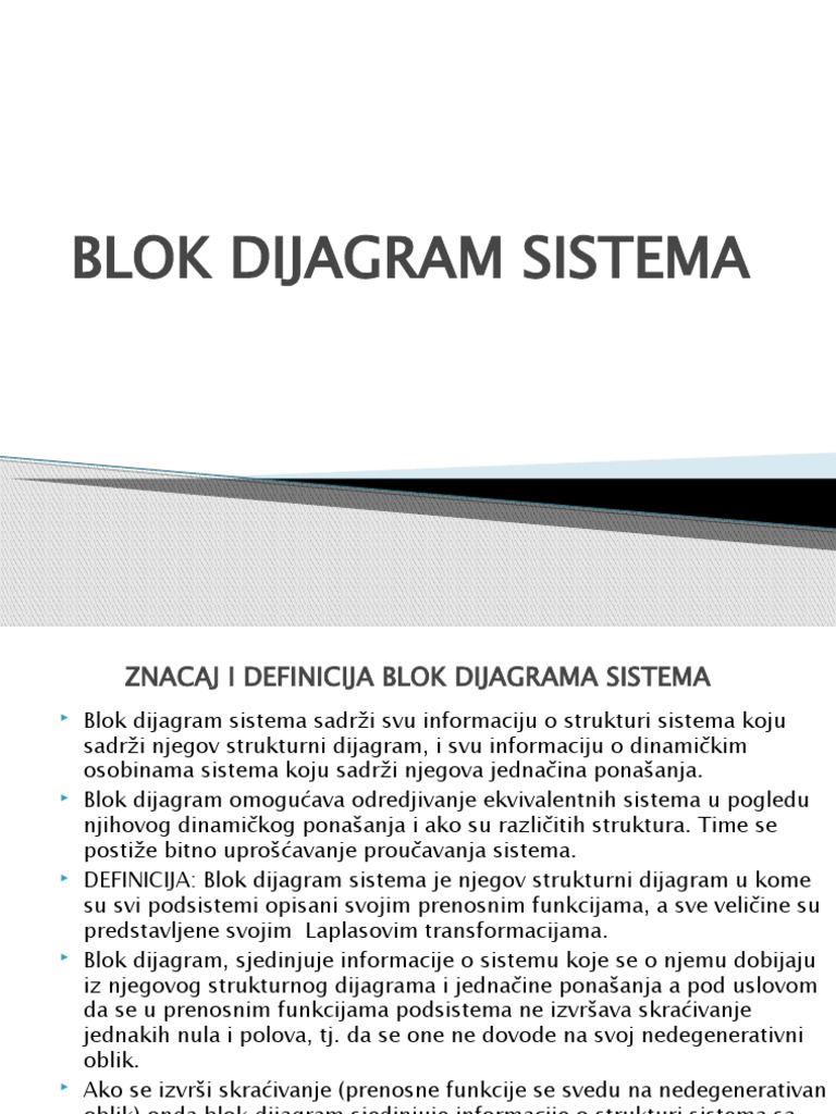 Blok Dijagram Sistema | PDF