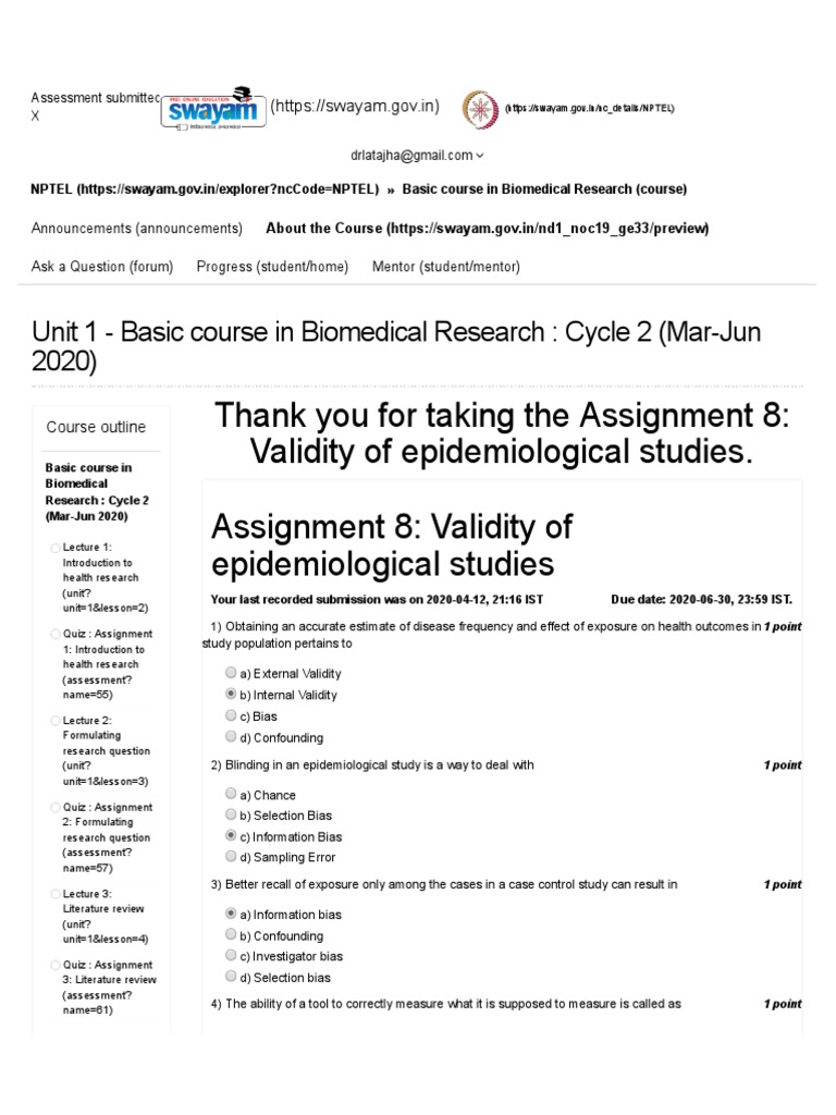 Validity of Epidemiological Studies | PDF | Epidemiology | Confounding