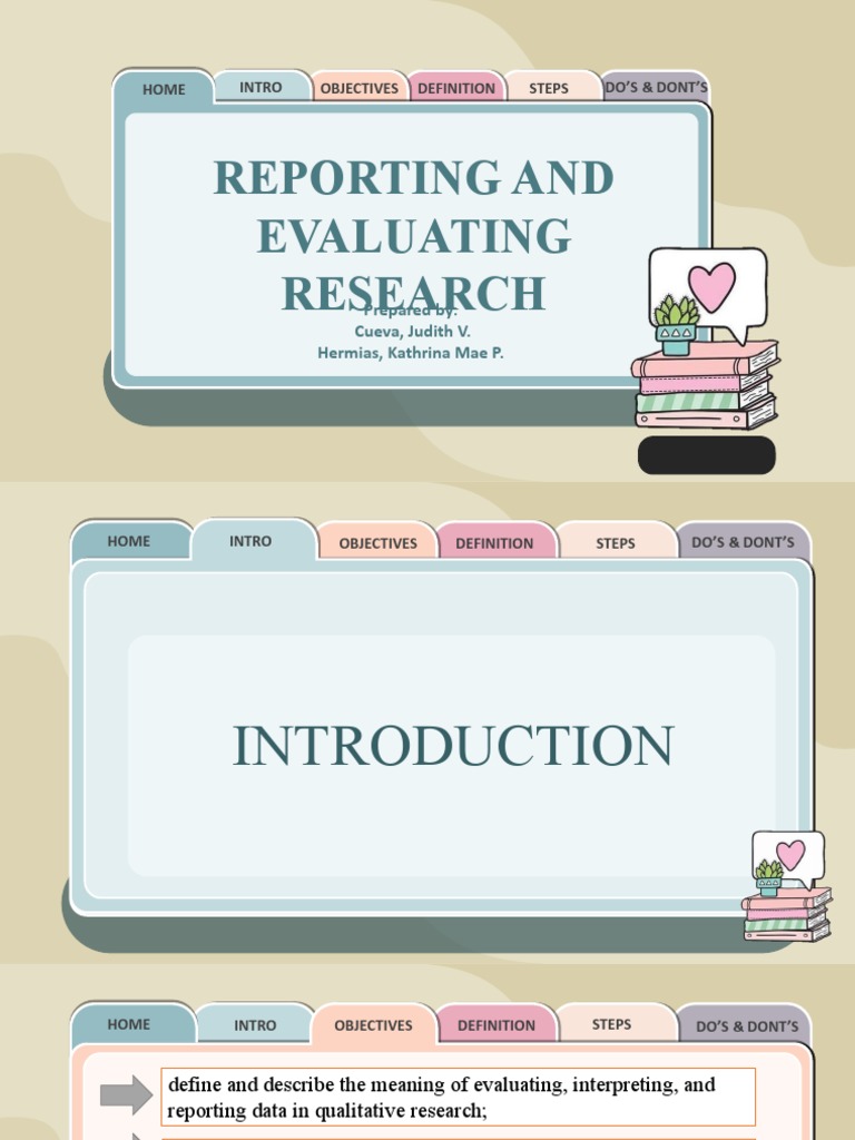 Evaluating and Reporting Data in Qualitative Research | Download Free ...