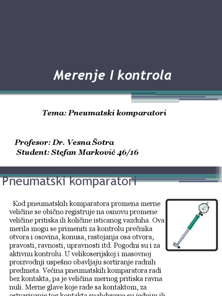 Markovic Stefan MERENJE | PDF