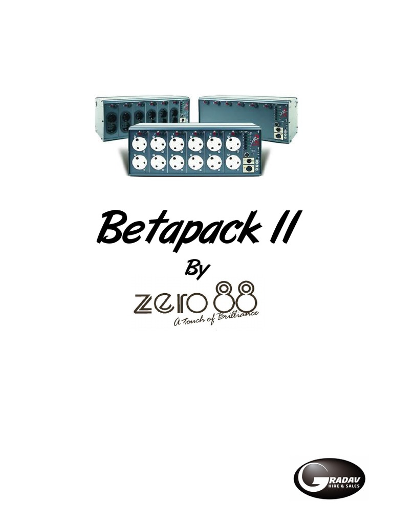 Zero88 Betapack2 - Dimmer Install Guide | PDF | Fuse (Electrical) | Electrical Equipment