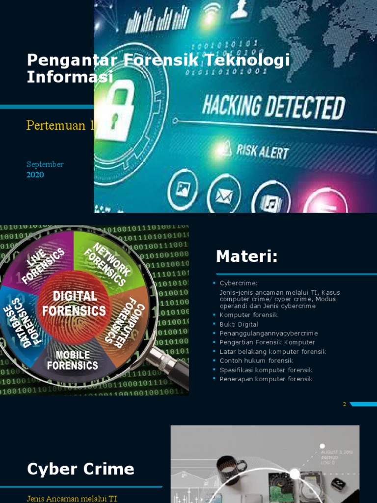 Pengantar Forensik Teknologi | PDF | Komputer