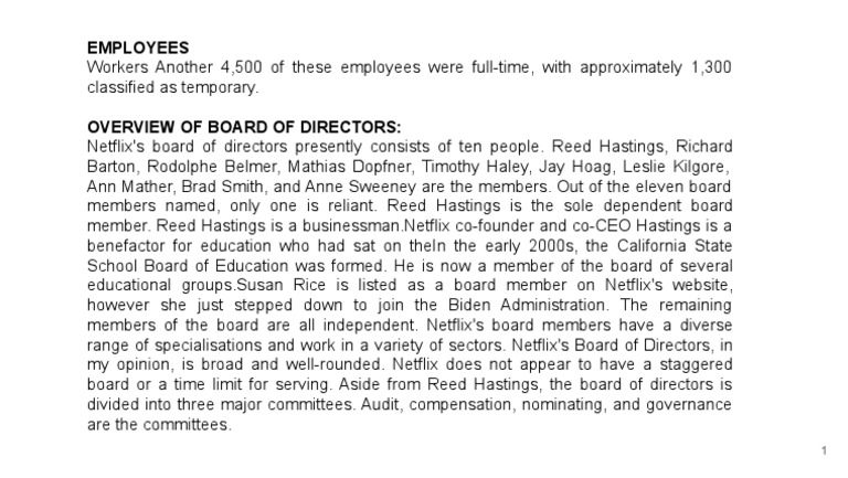 Netflix Employee and Overview | PDF | Career & Growth