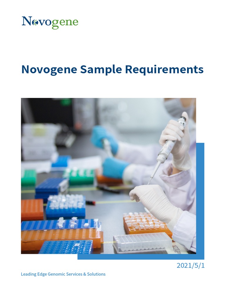 Novogene Sample Requirements: Leading Edge Genomic Services & Solutions ...