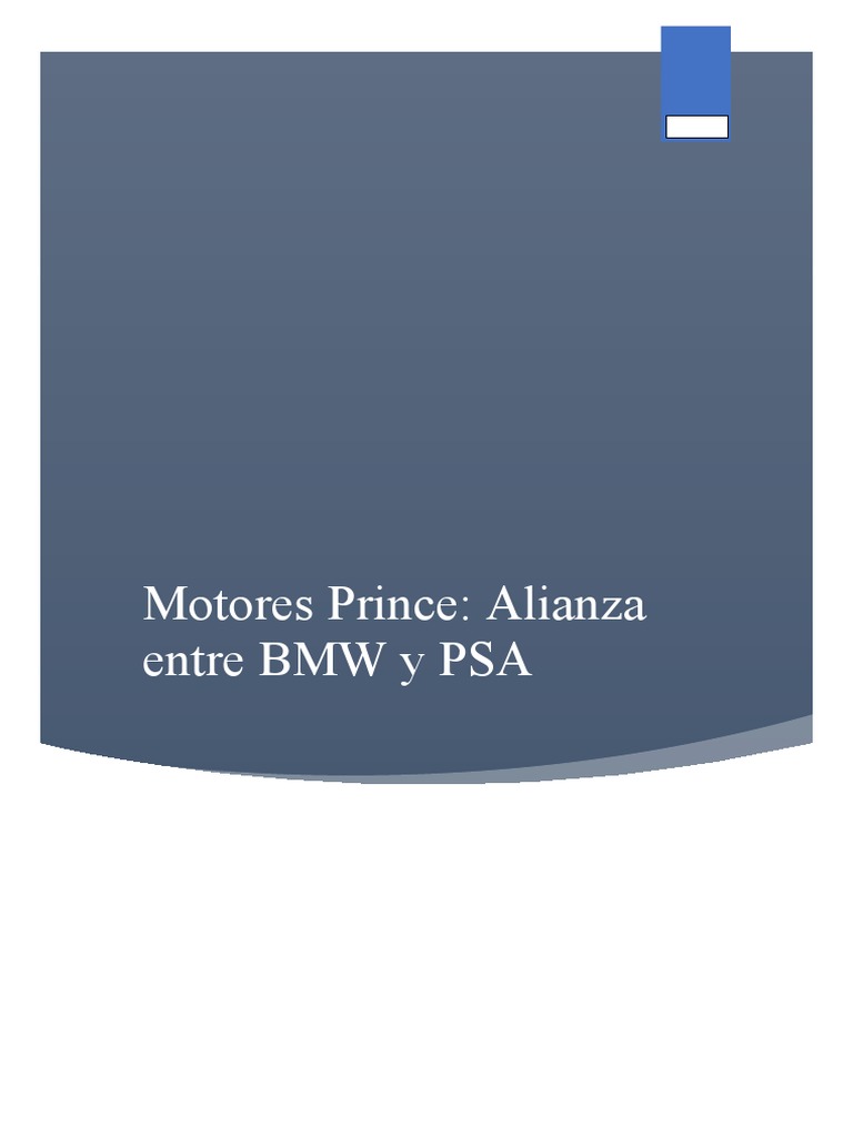 Motores Prince: Alianza BMW y PSA | PDF | Turbocompresor | Inyección de ...