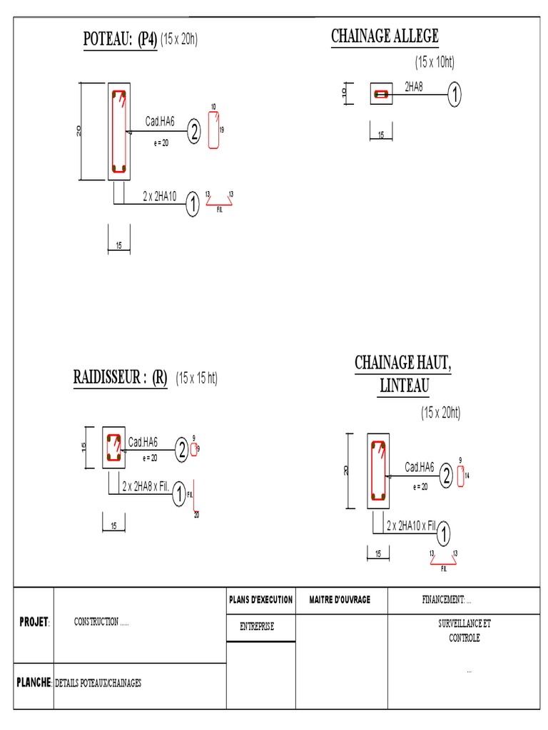 Poteau Chainage | PDF