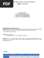 Lane and Eynon Method On Sugars | PDF