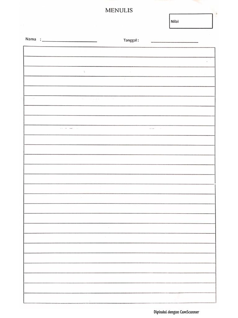 Lembar Menulis | PDF