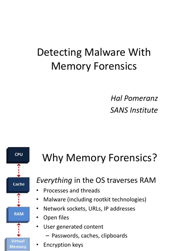 Detect Malware W Memory Forensics | PDF | Malware | Windows Registry