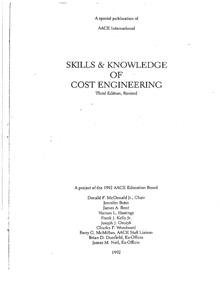 AACE Education Board - Skills & Knowledge of Cost Engineering - A ...
