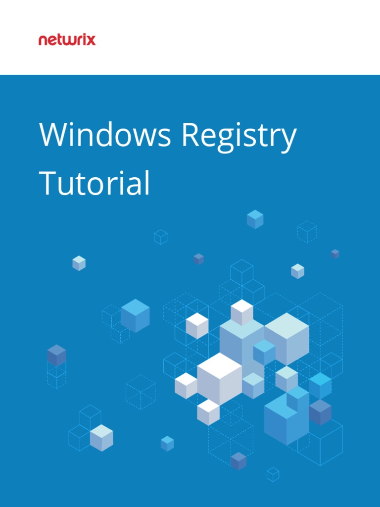 Windows Registry Tutorial | PDF | Windows Registry | Software Development