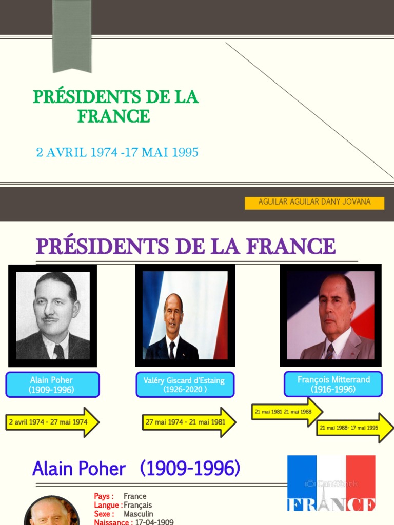 Présidents de La France | PDF | France | Gouvernement