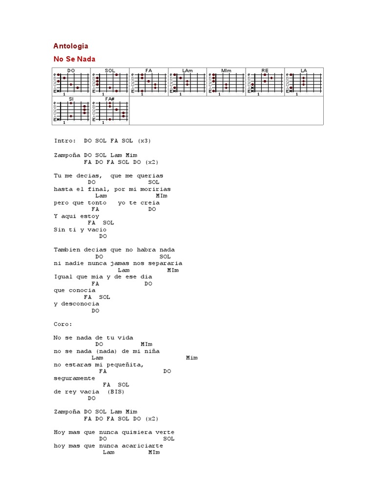 Canciones de Amor y Desamor | PDF