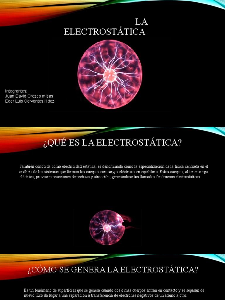 La Electrostática | PDF | Electrostática | Electricidad