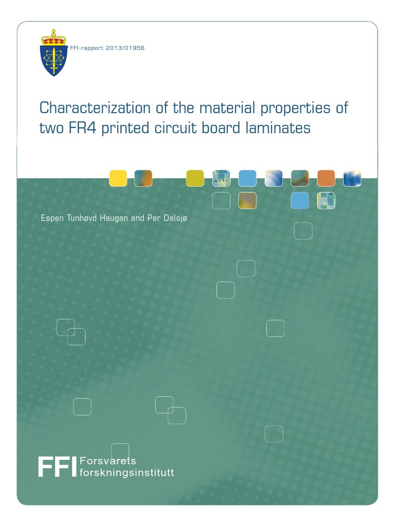 Characterization of The Material Properties of Two FR4 Printed Circuit ...