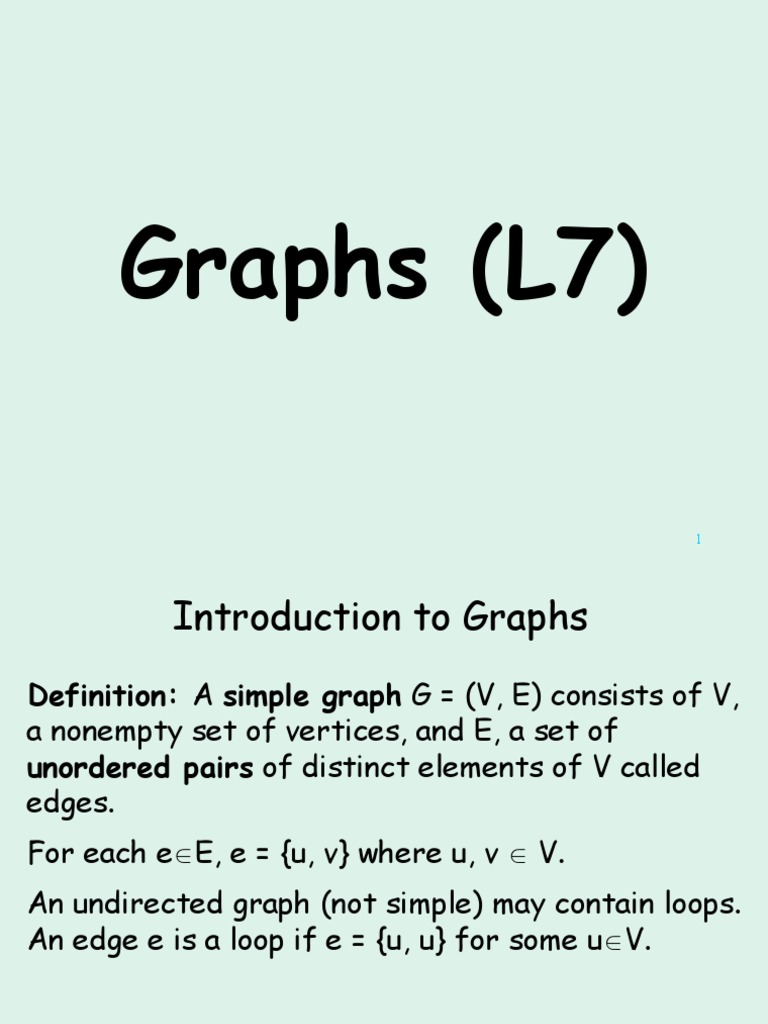 7 Graphs | PDF | Vertex (Graph Theory) | Mathematical Concepts