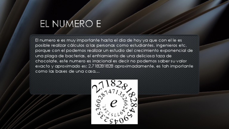 El Numero e | PDF