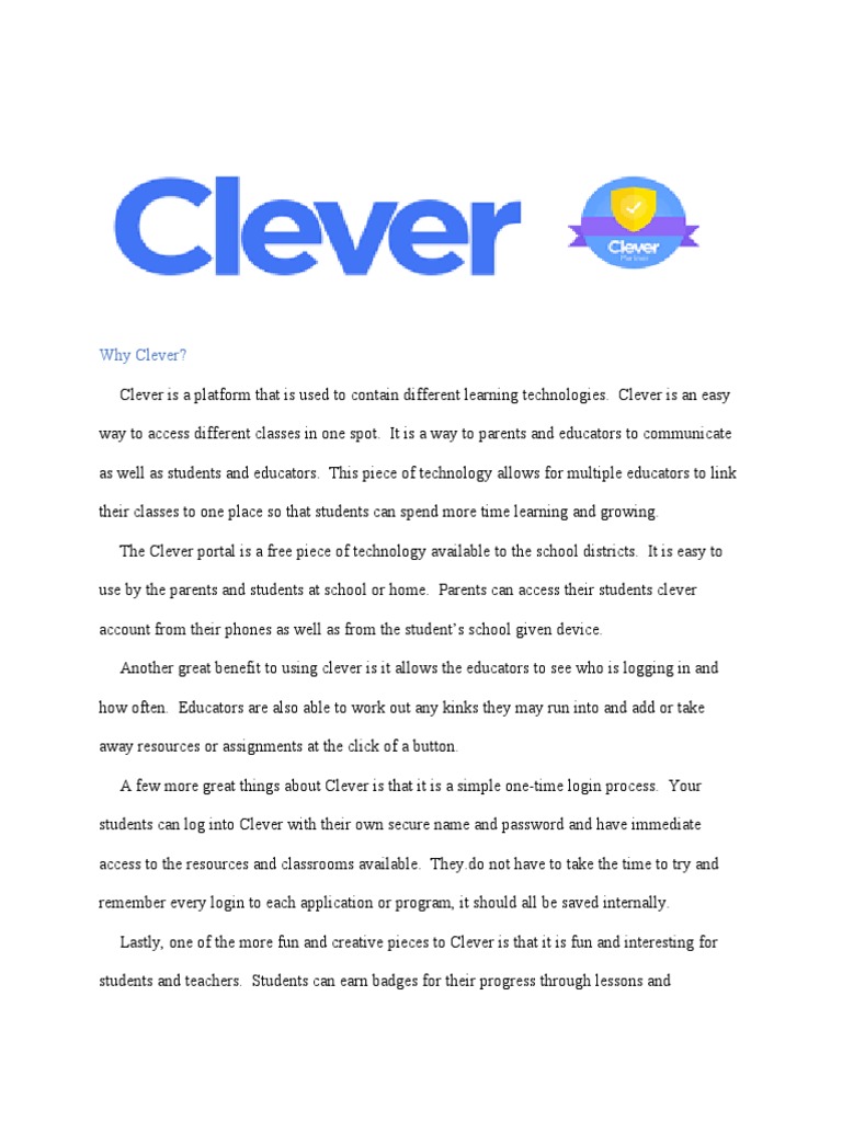 Why Clever | PDF