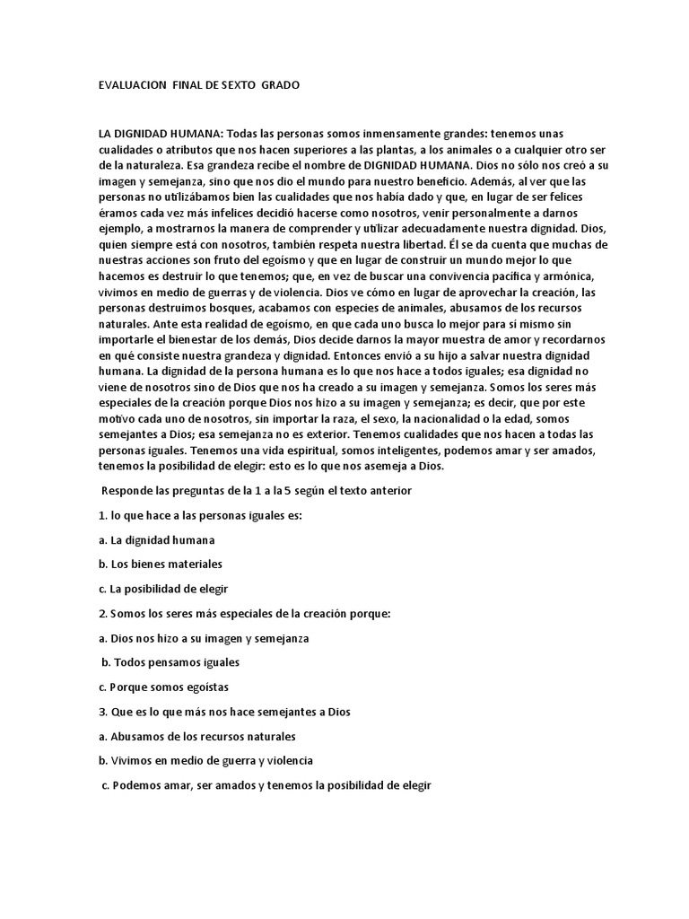 La dignidad humana y su importancia según la fe cristiana | PDF | Jesús | Dignidad