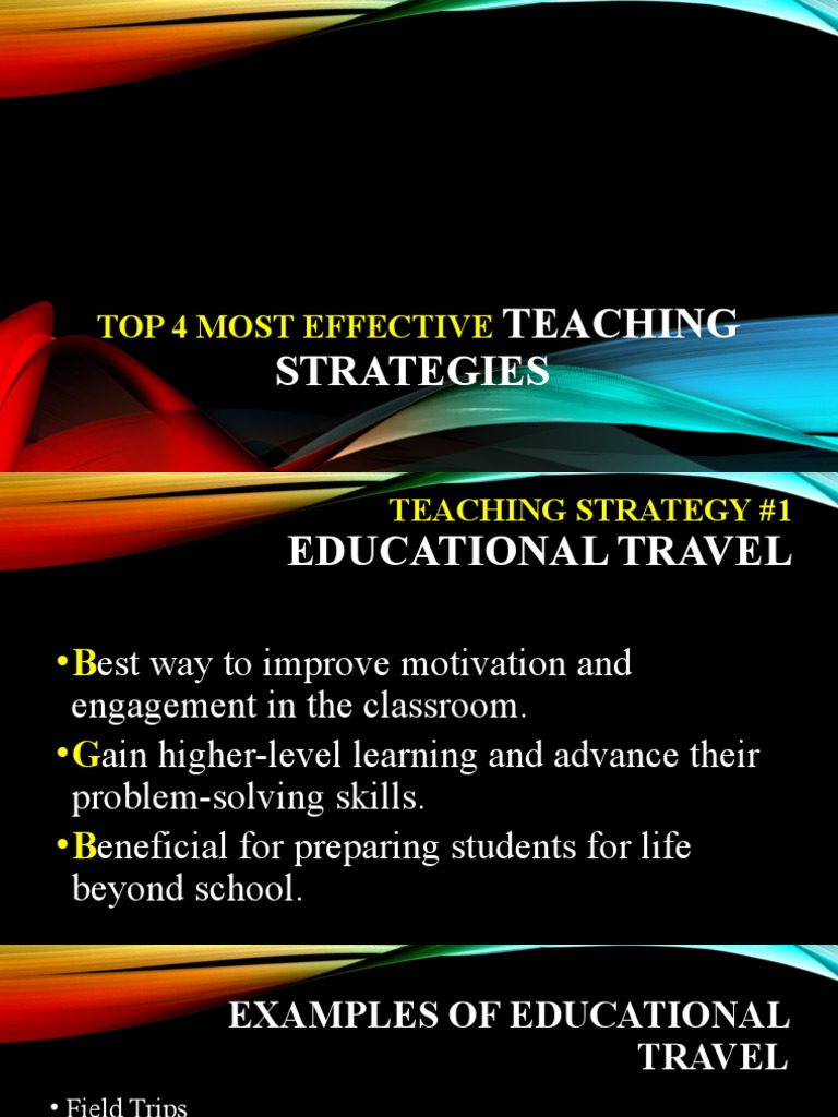 Top 4 Most Effective Teaching Strategies | PDF