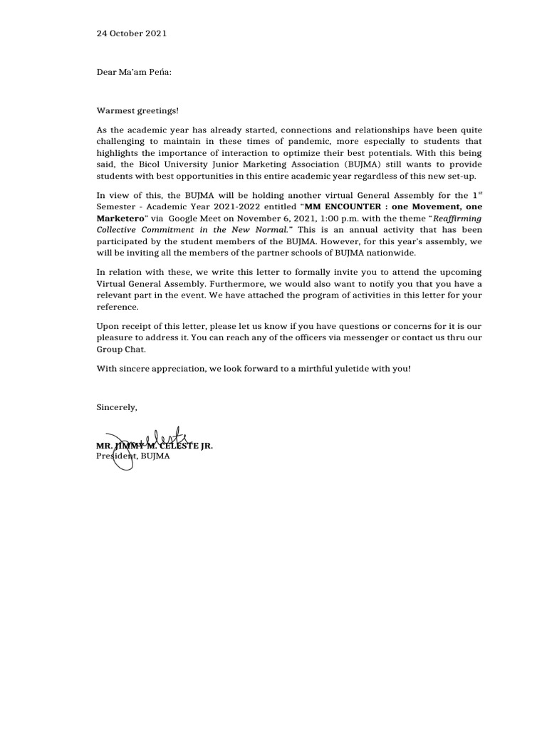 Letter of Notice | PDF