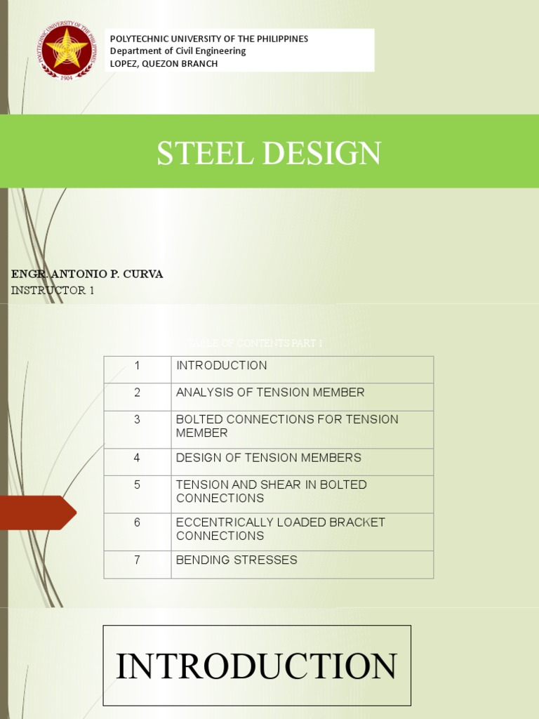 IM BSCE 4 - Steel Design Part 1 | PDF | Structural Steel | Stress ...