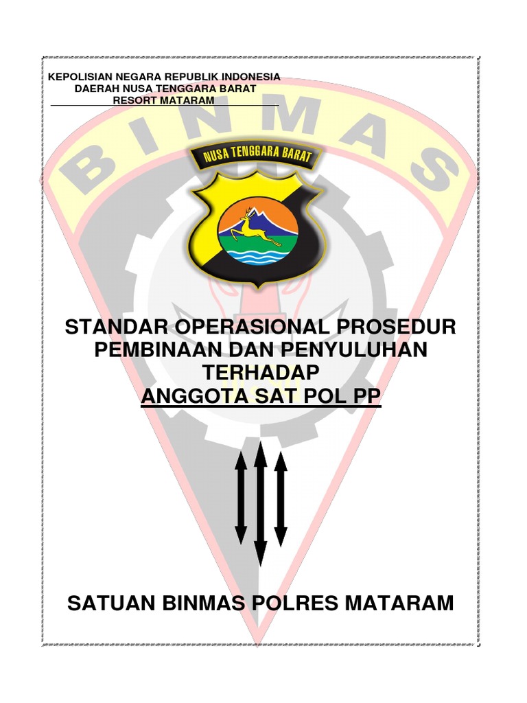 Sop Binluh Satuan Polisi Pamong Praja Sat Binmas Polres Mataram | PDF