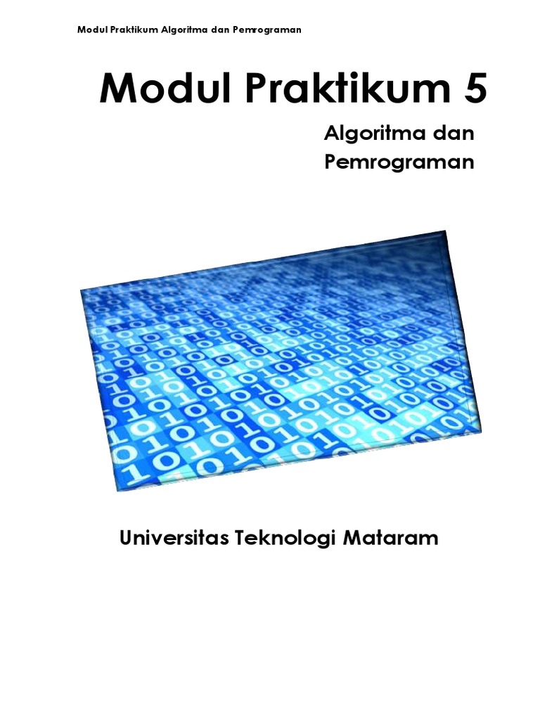Modul Pertemuan 5 Praktikum Algoritma Dan Pemrograman | PDF | Metode & Bahan Ajar | Komputer