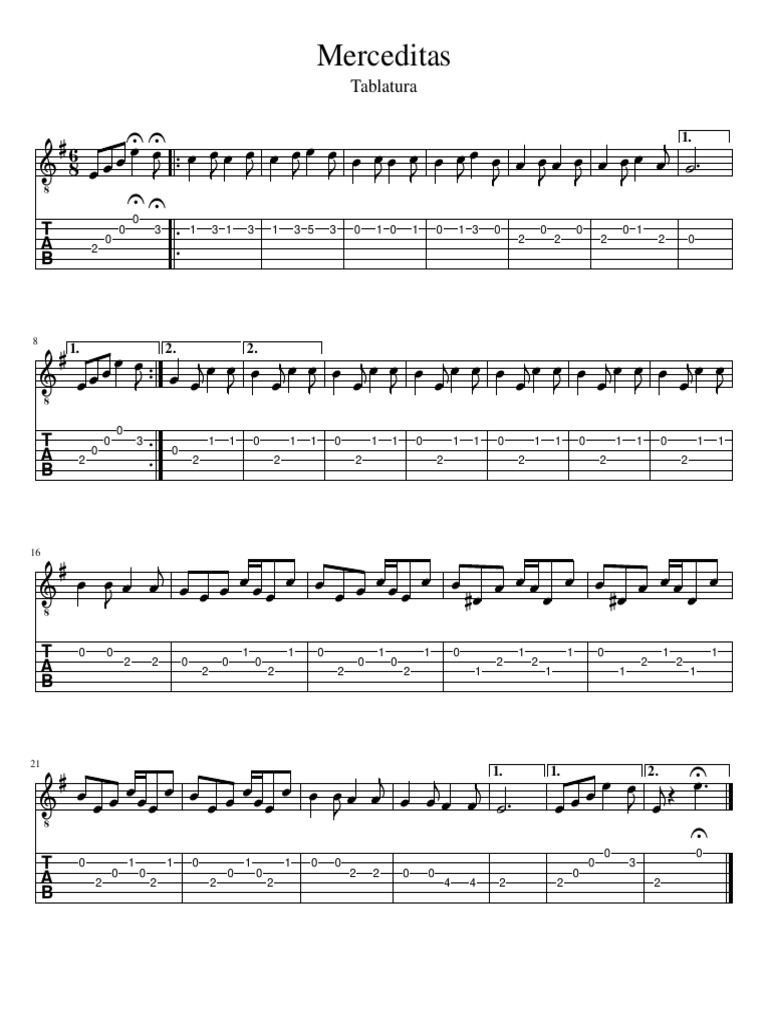 Merceditas TAB | PDF