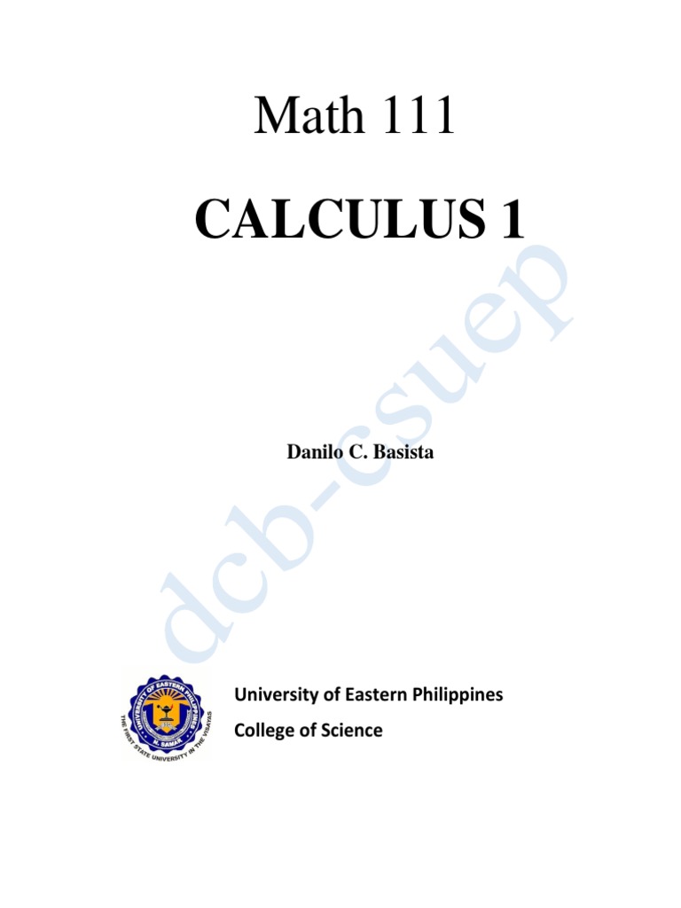 Math 111: Calculus 1 | PDF | Function (Mathematics) | Calculus