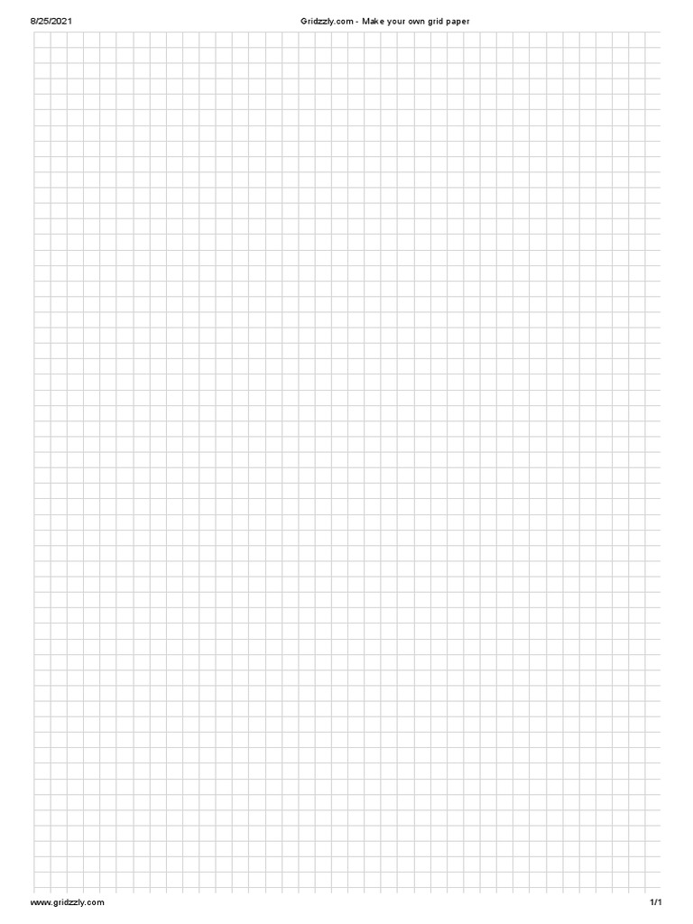 Make Your Own Grid Paper | PDF