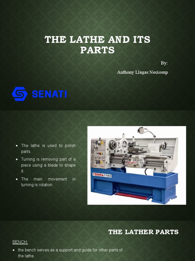 The Lathe and Its Parts | PDF