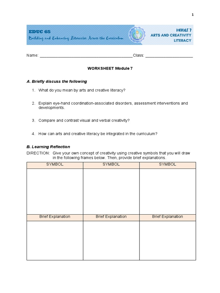 Module 7 Worksheet Pdf