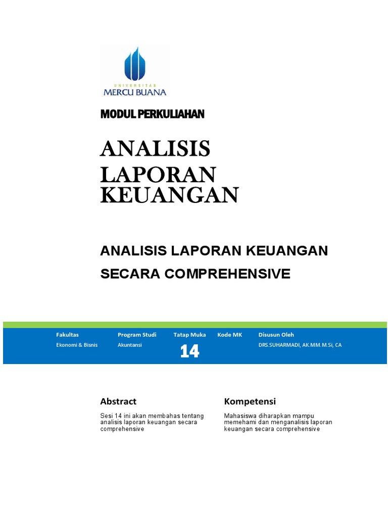 Modul Alk 14 | PDF | Bisnis | Pengelolaan Keuangan & Uang